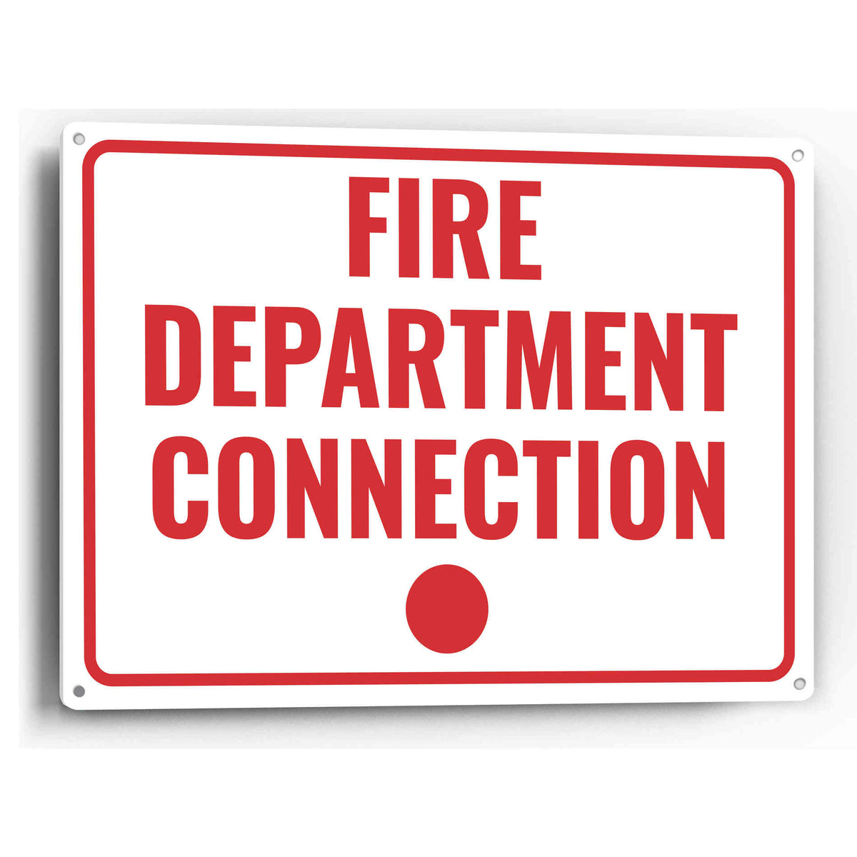 Sign Crush 'Fire Department Connection' Heavy Duty Plastic PVC Sign ...
